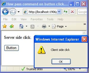 How to call both server side and client side methods on button click